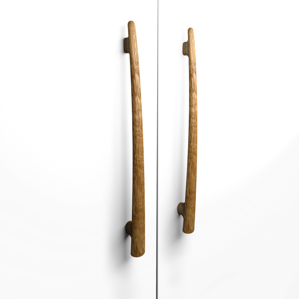 Wooden cabinet handles unusual shapes for designer looks furniture