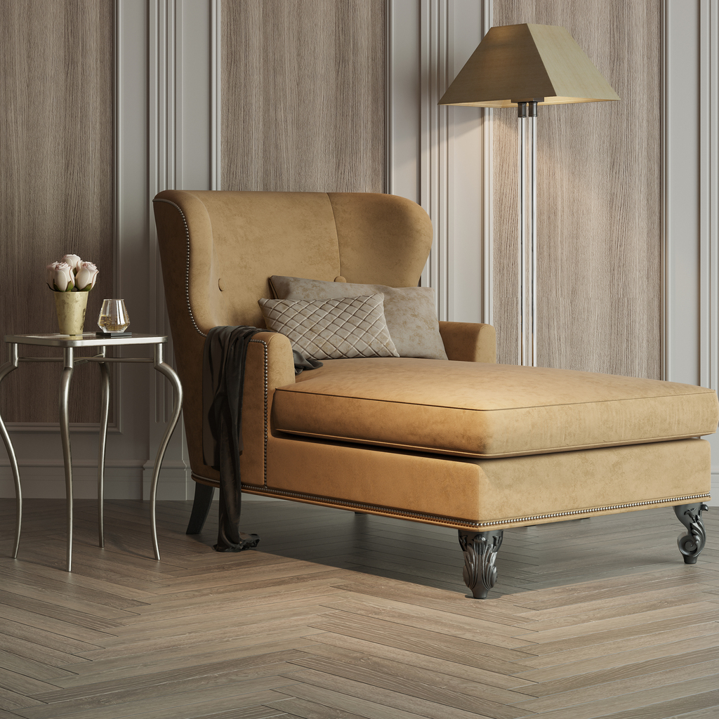 Furniture feet with acanthus leaf curved tapered Baroque