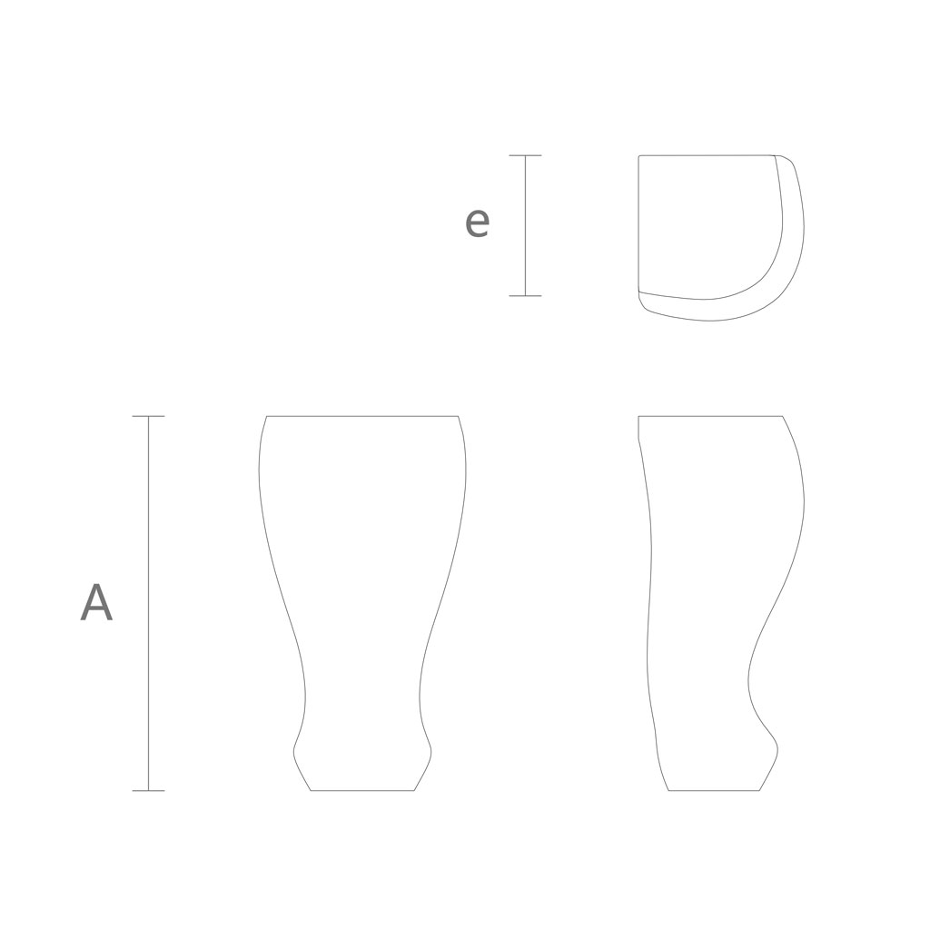 Furniture legs wooden sabre small for dresser, sofa from oak, beech