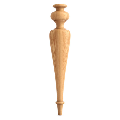 Tapered turned spindle table legs antique style from hardwood