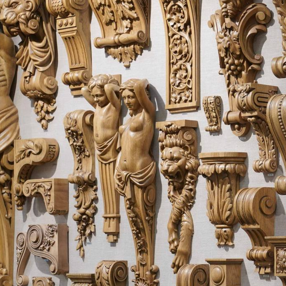 Decorative Wood Carvings – Interior Trim by European Artisans