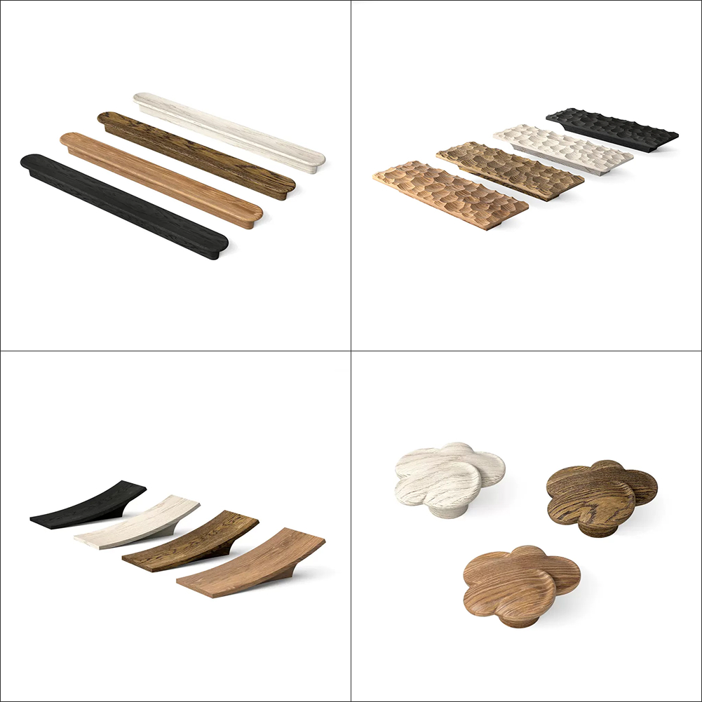 Painted Carved Wood Handles – Decorative Cabinet & Furniture Pulls