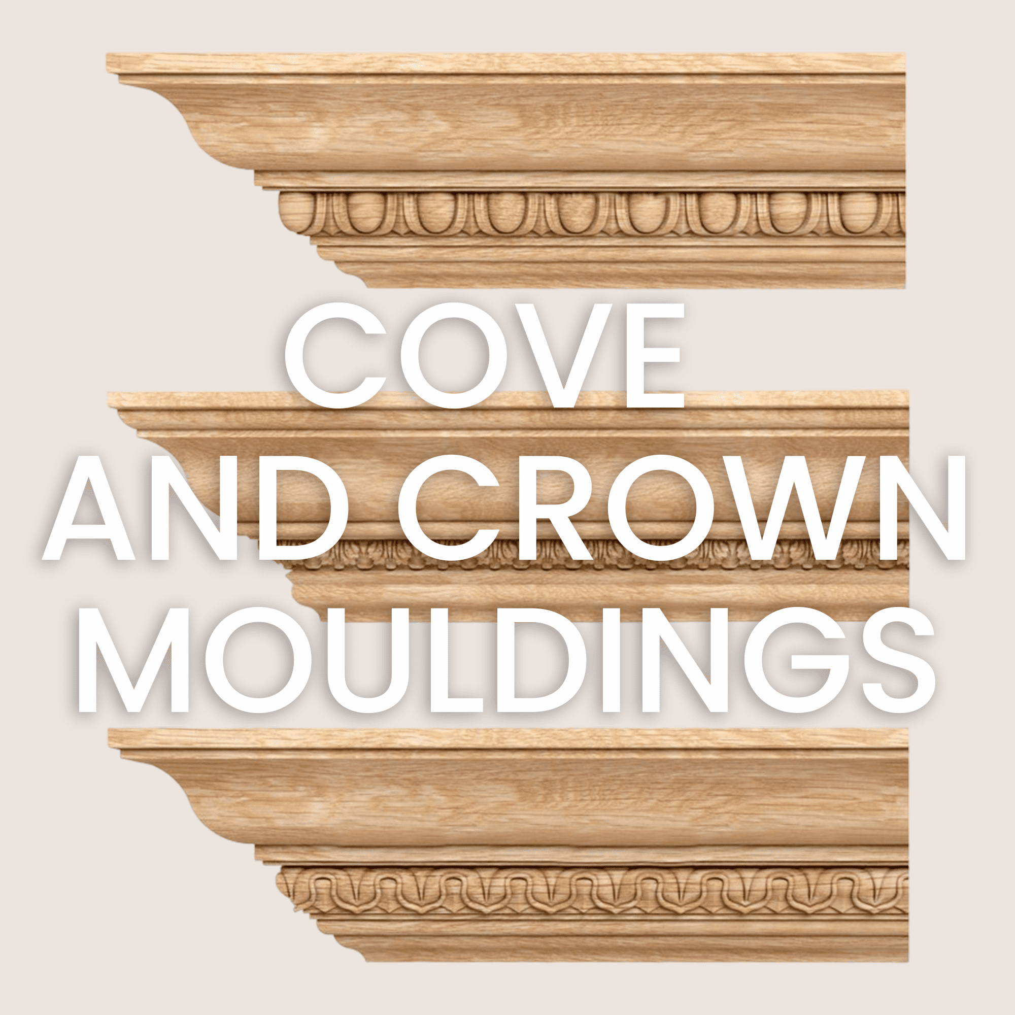 Victorian Wooden Cove and Crown Mouldings for Elegant Interiors