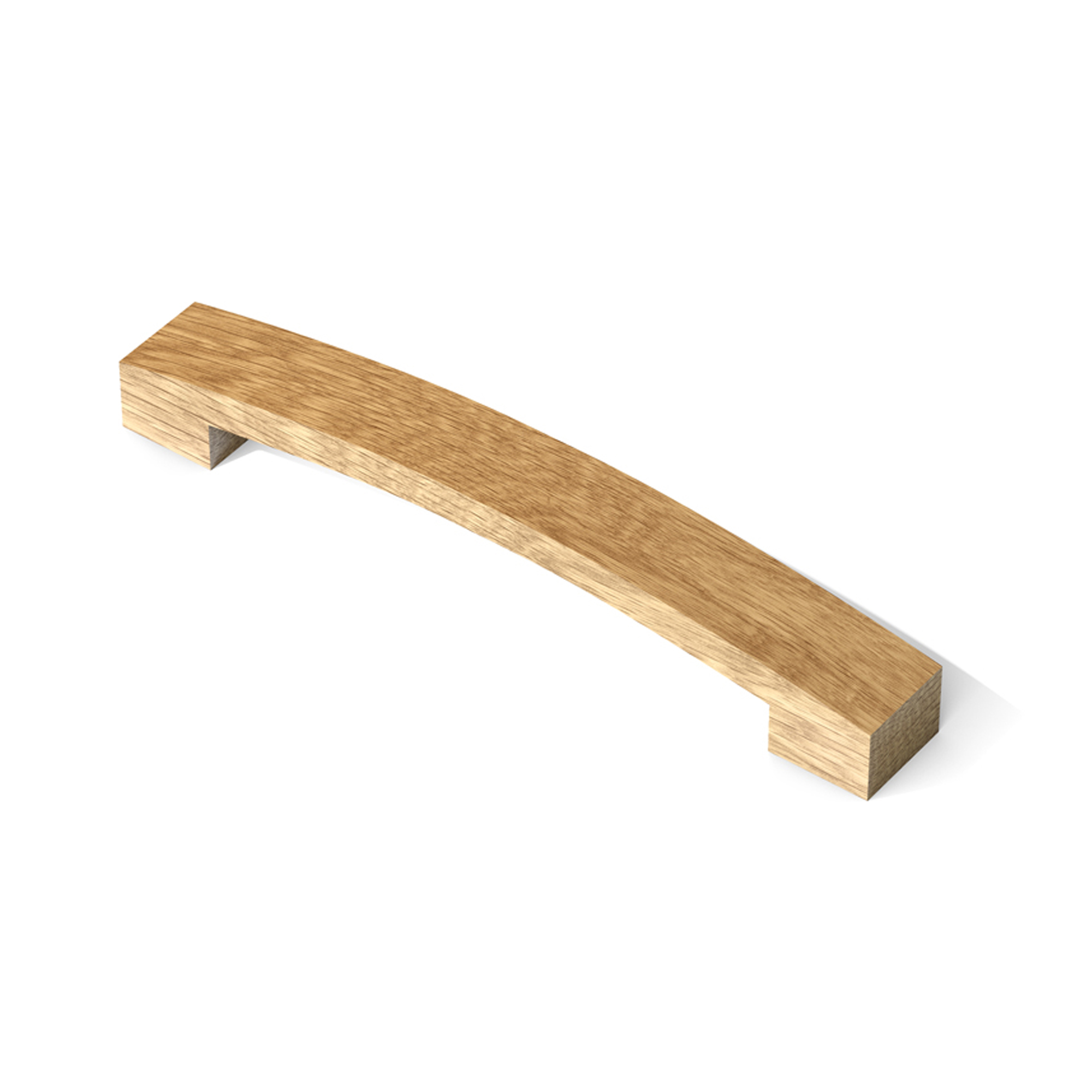 Oak, beech rectangular contemporary cabinet pull handle minimalist