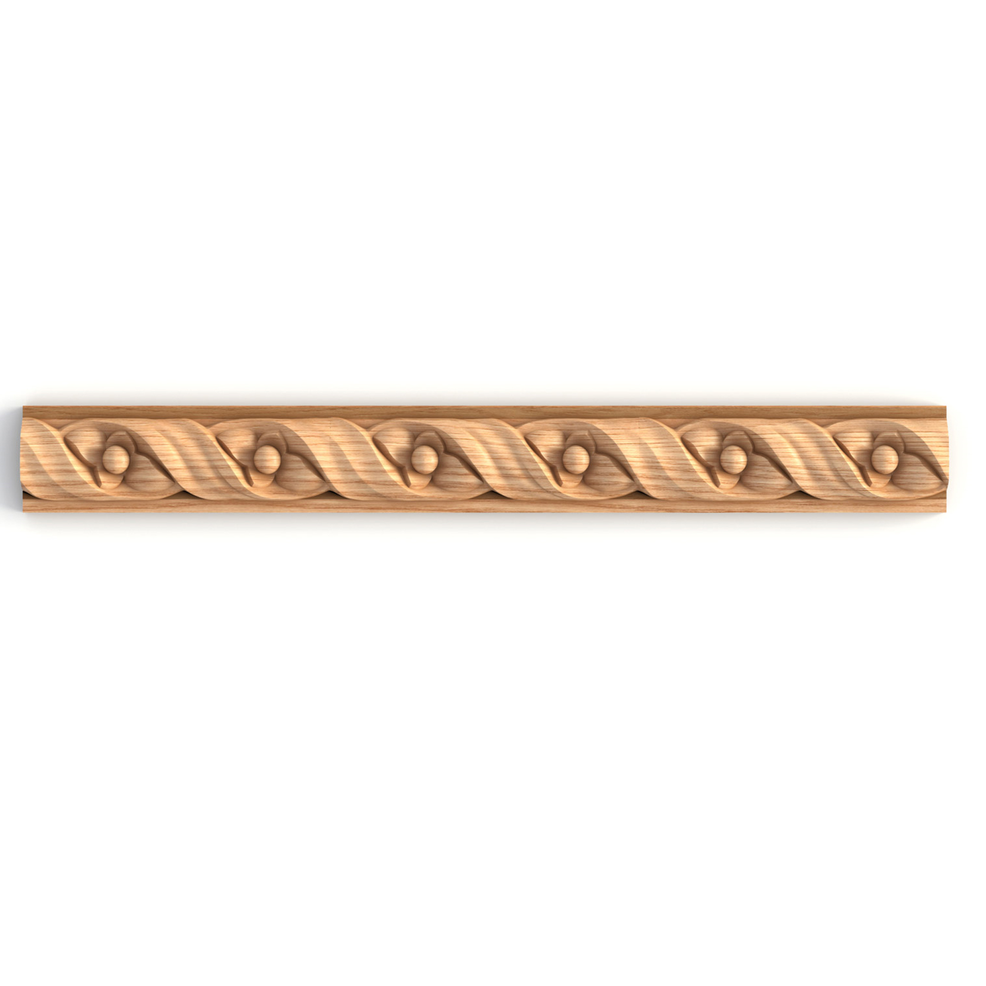 Oak beaded moulding trim Art Deco style for interiors