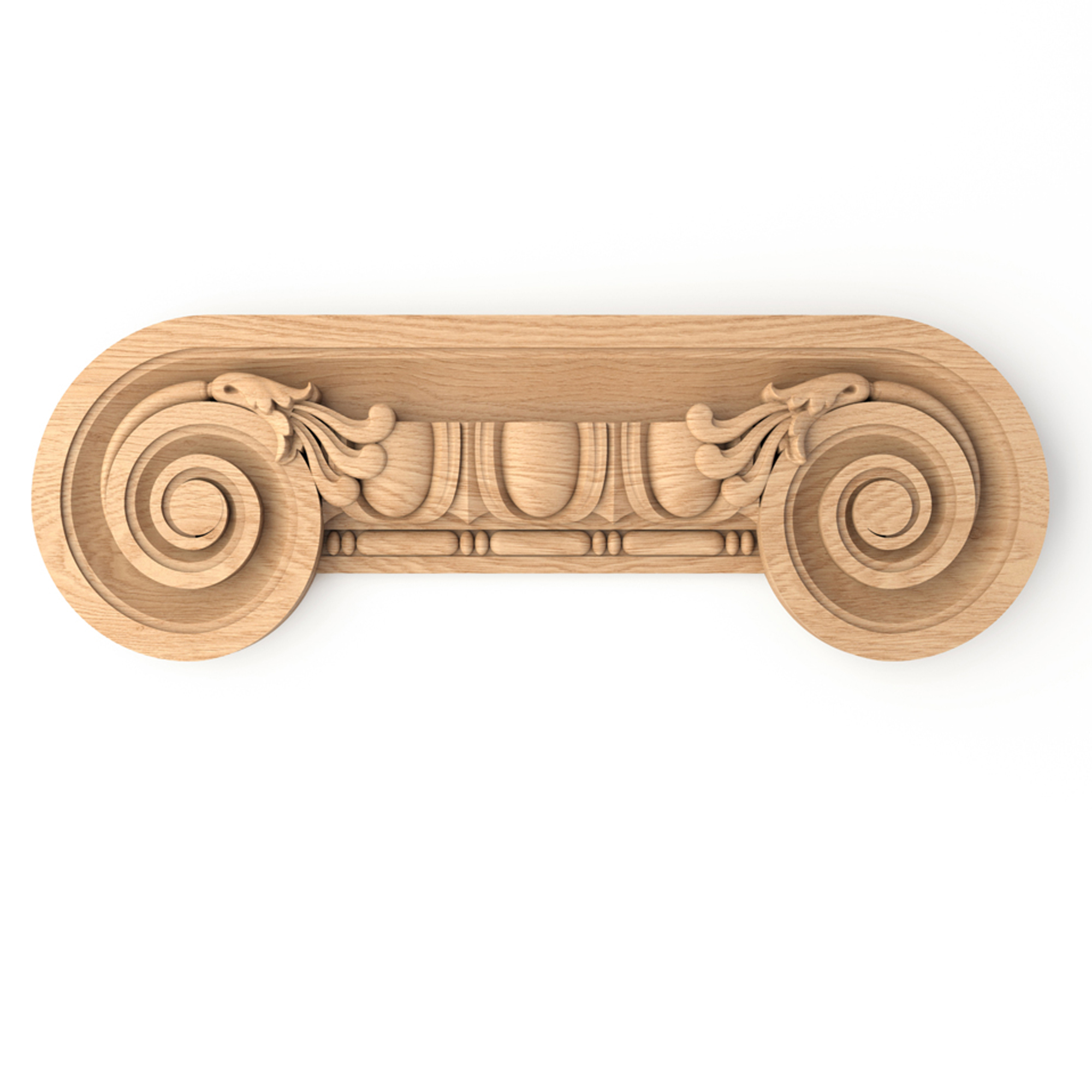 Classical Wooden Capital Designs for Pilaster Ionic Order from Oak