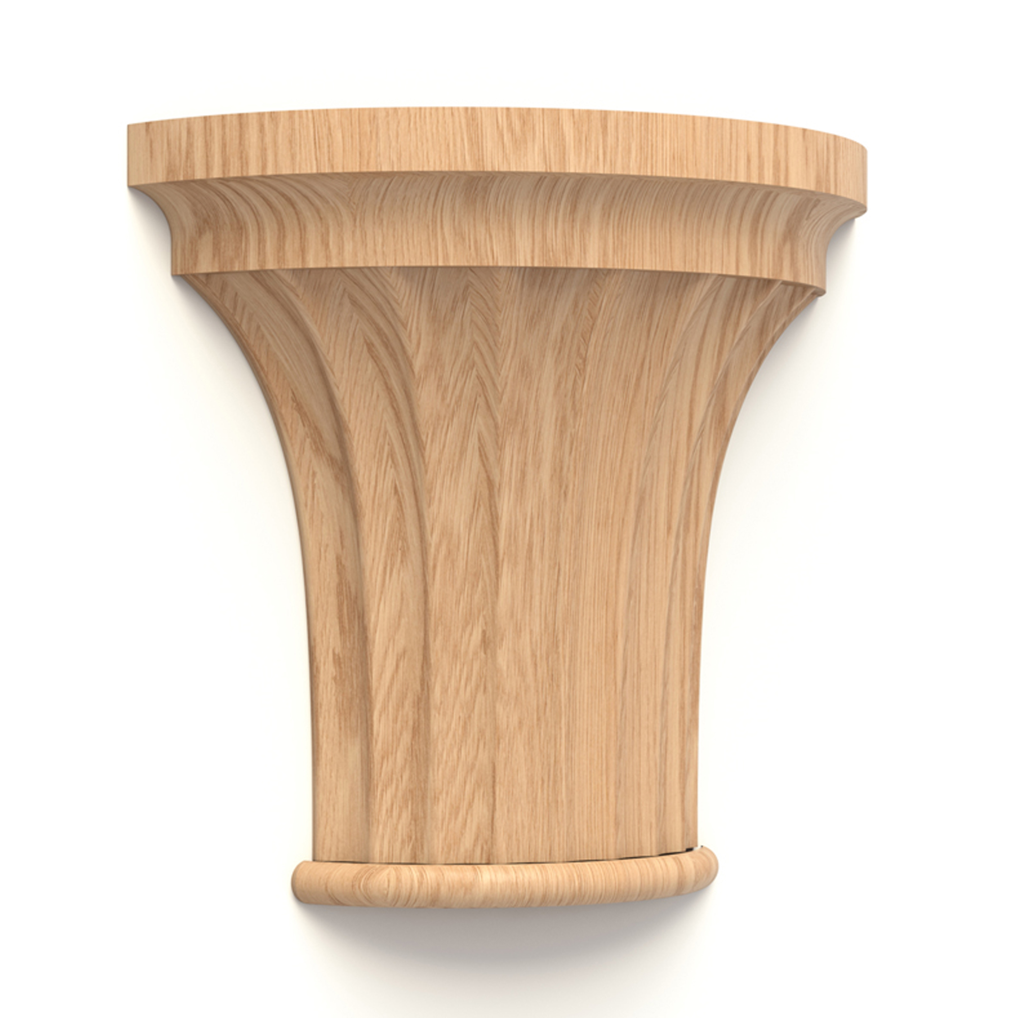 Decorative Wood Capital Fluted Antique Style at carved-decor.com