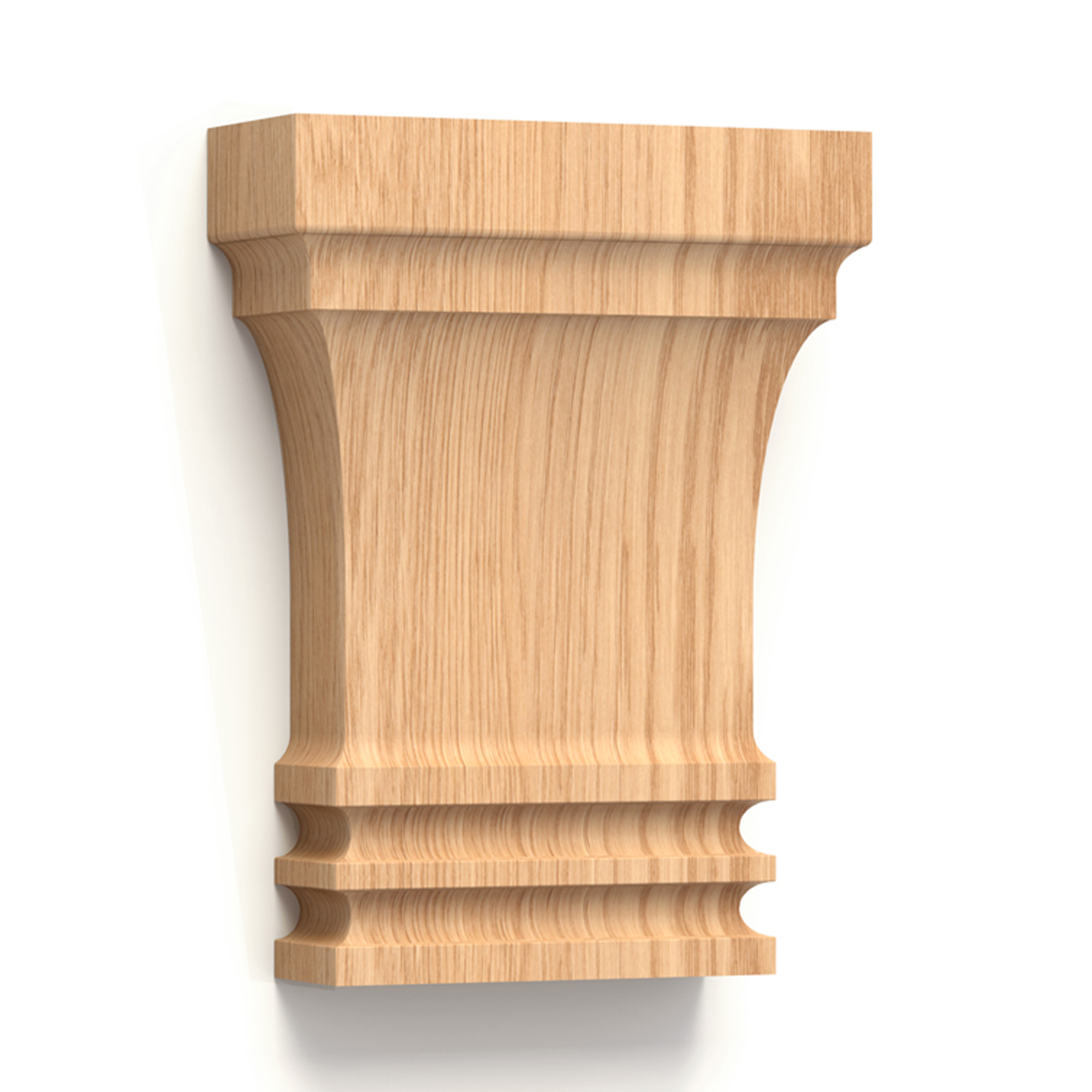 Pilaster Caps with Fluted Carving Modern Style at Carved-Decor.com