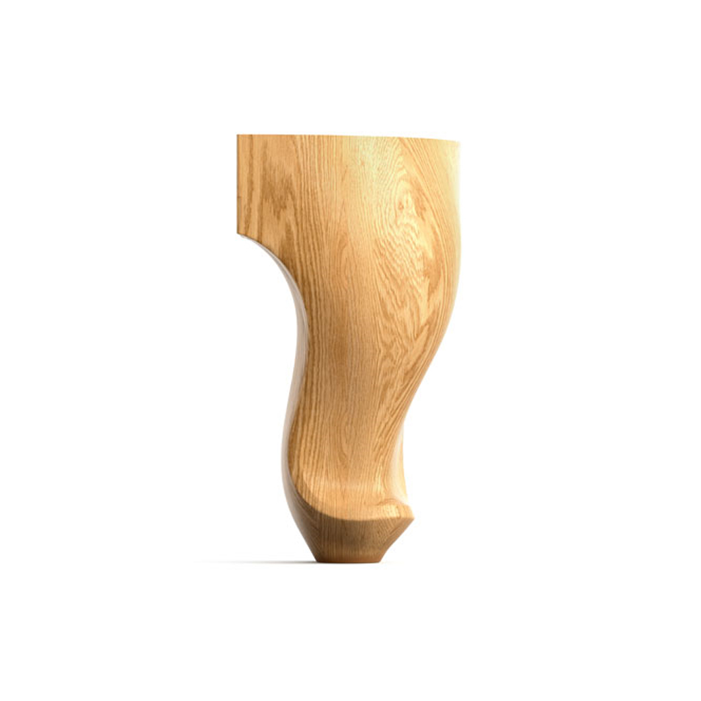 Queen Anne furniture Cabriole leg from oak, beech at carved-decor.com