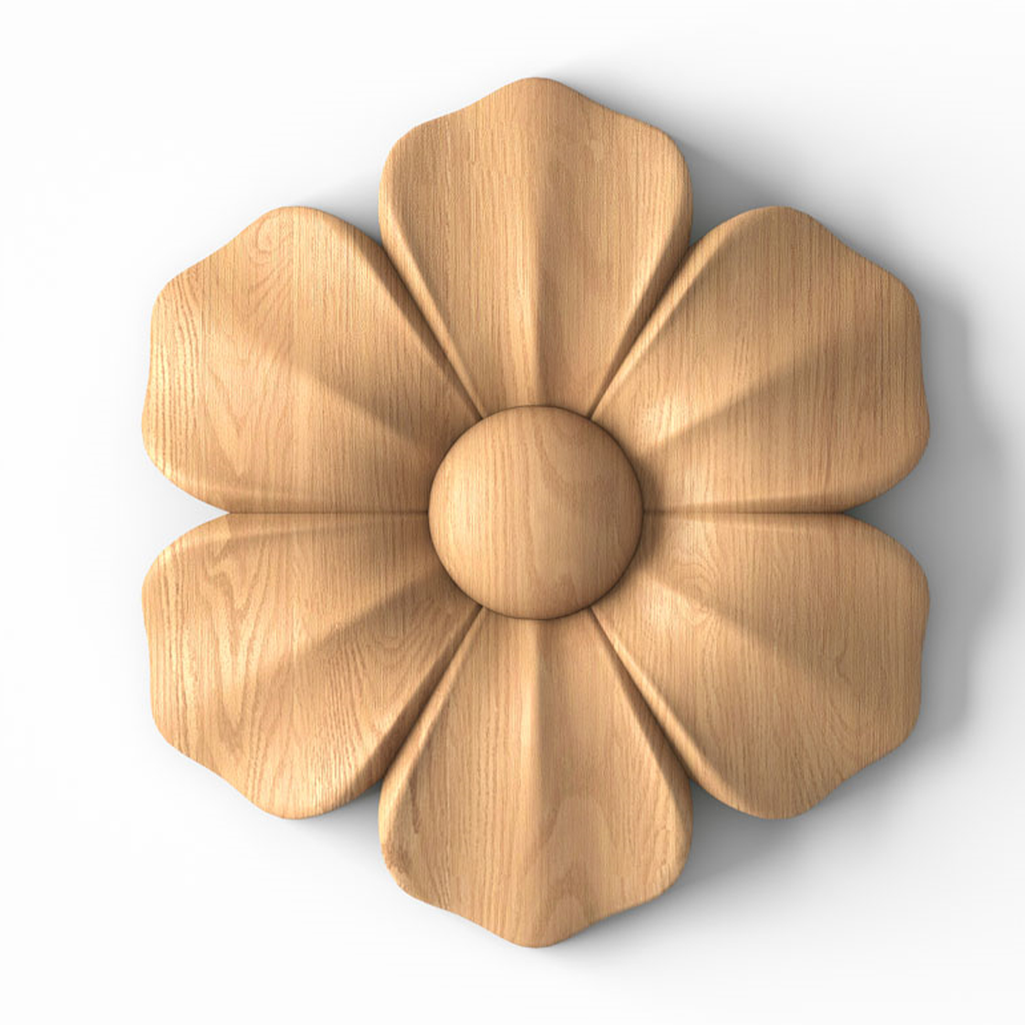 Handcrafted decorative rosette onlay floral Minimalist from hardwood