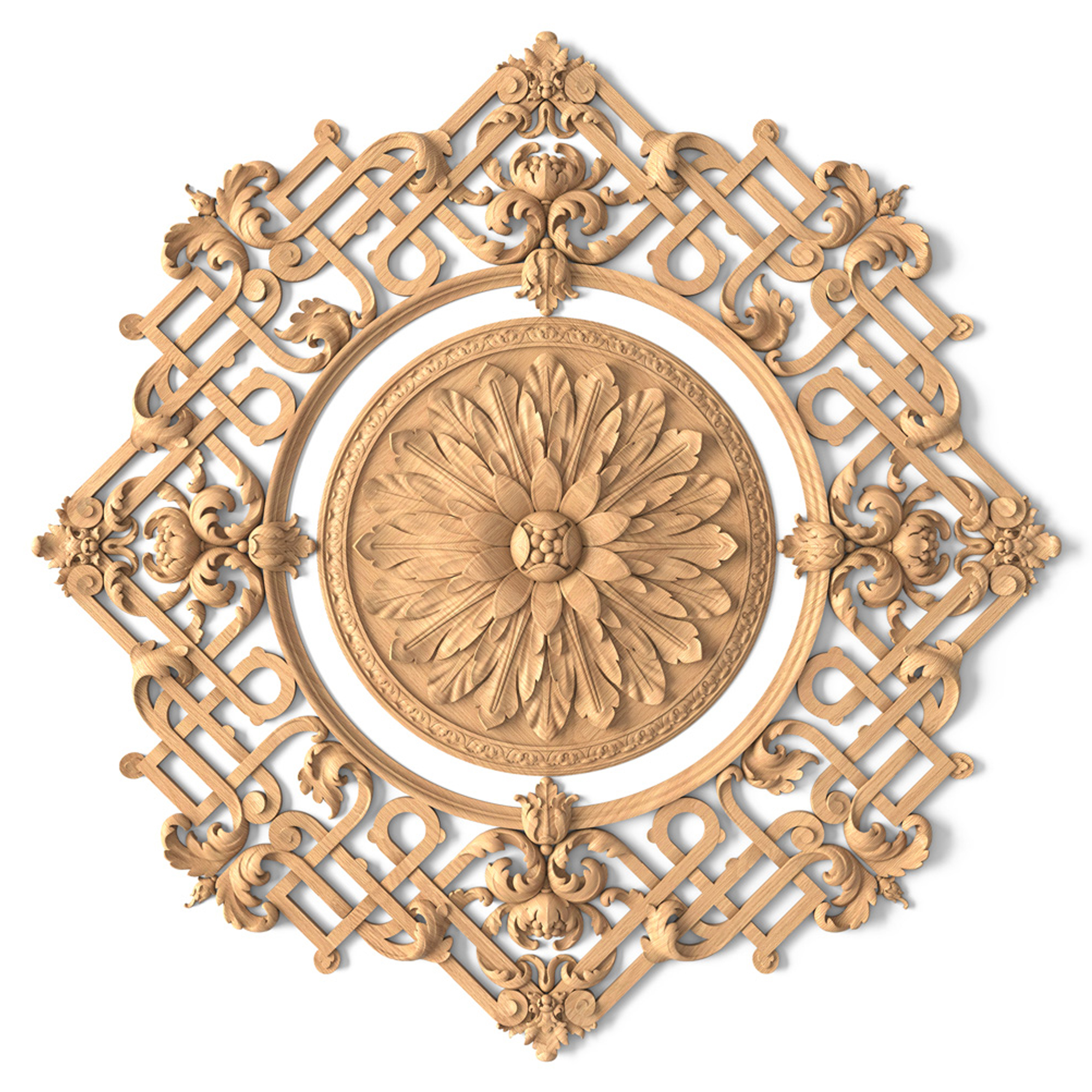 Unfinished Wood Medallion Custom Wood Floor Medallions By Oshkosh