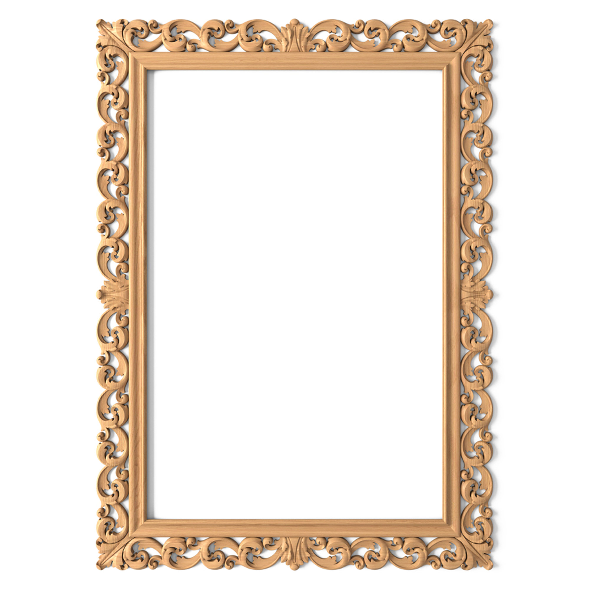 Classical frame mirror, Antique wood picture frame