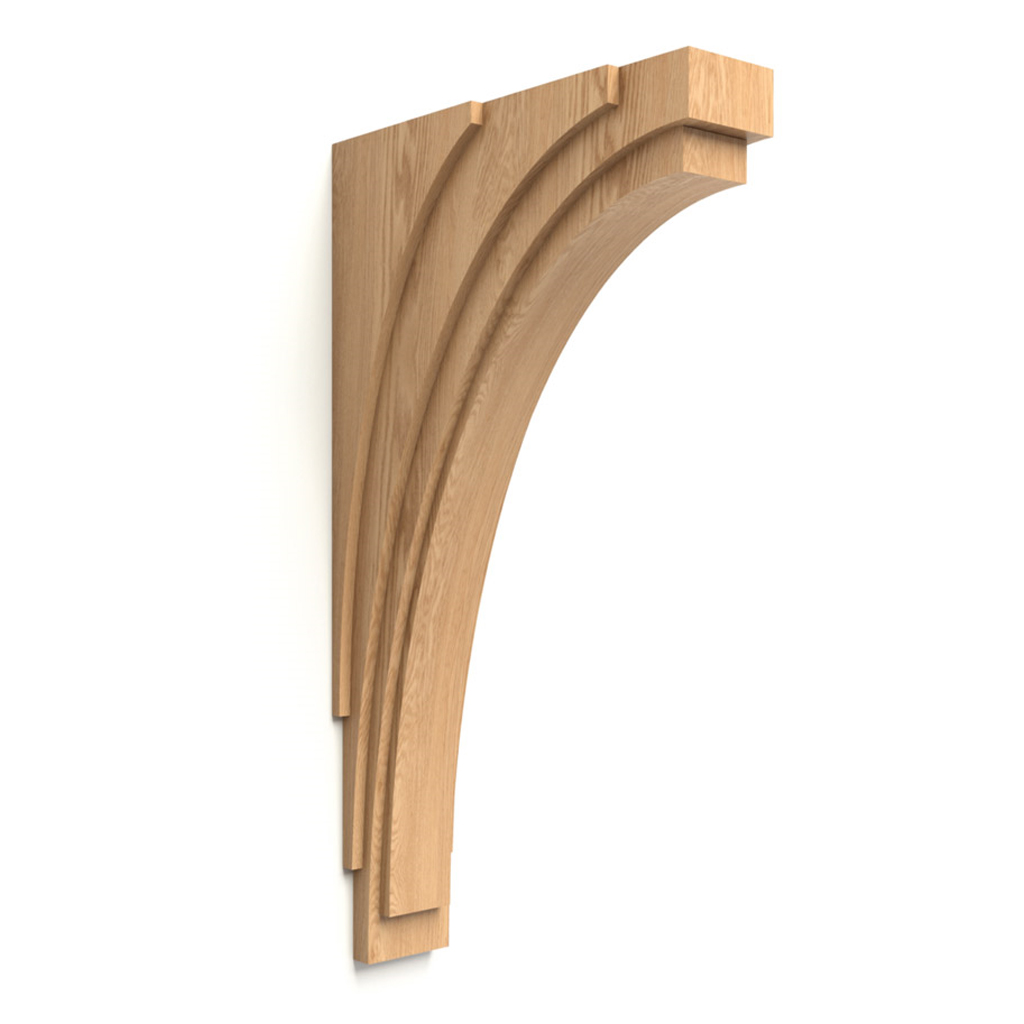 Parts Of A Corbel 3" X 2 1/2" X 4" Minimalist Corbel Species: White